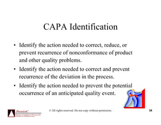 CAPA: A Risk Mitigating Quality System | PDF
