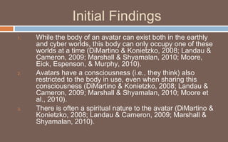 America 2.0: Cyber Culture, the Avatar, and Embodiment | PPT