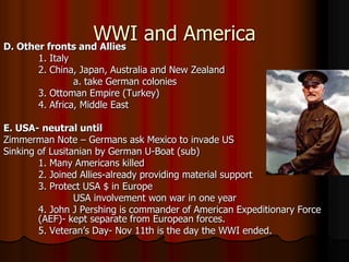 America and wwi best | PPTX