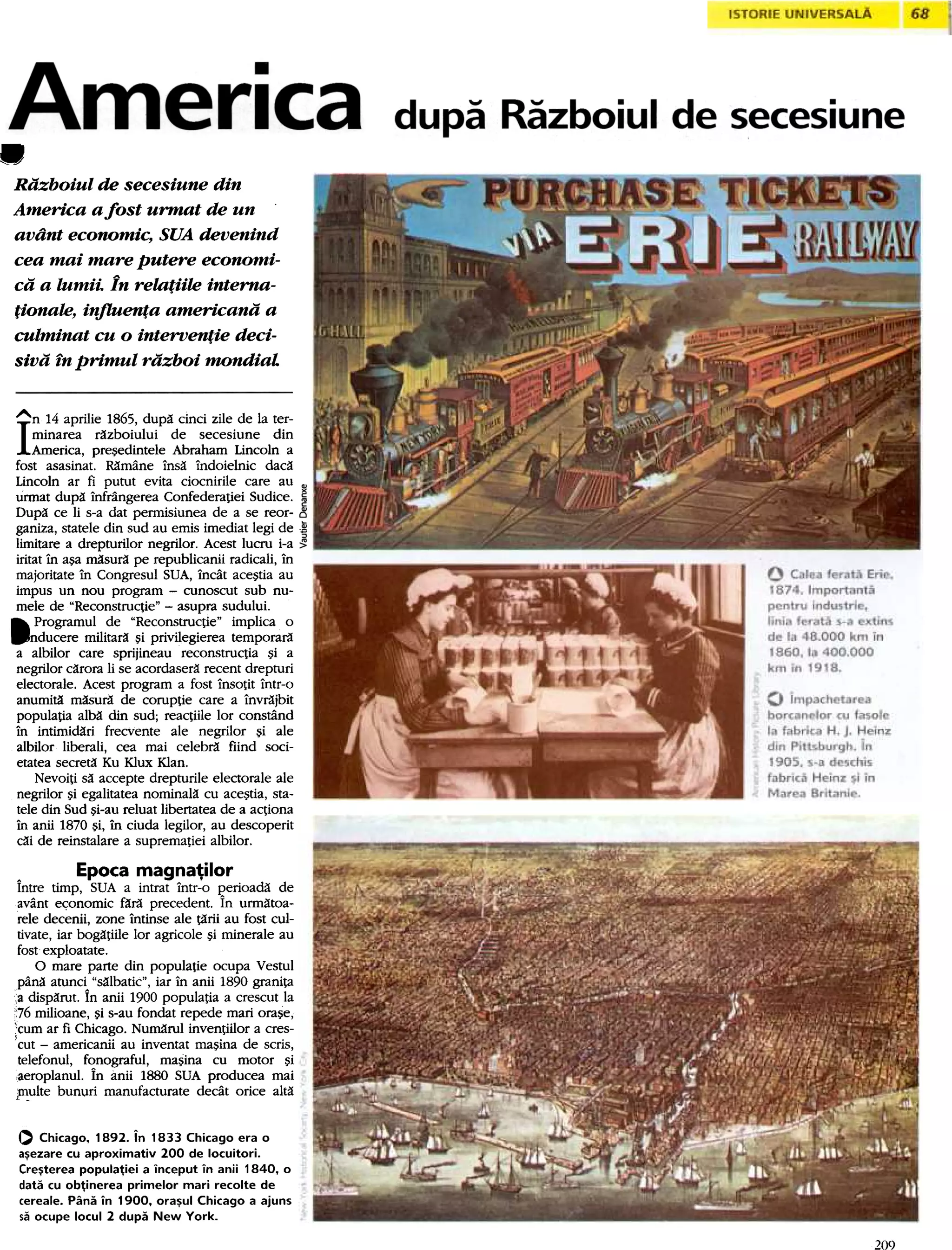 America dupa razboiul de secesiune | PDF
