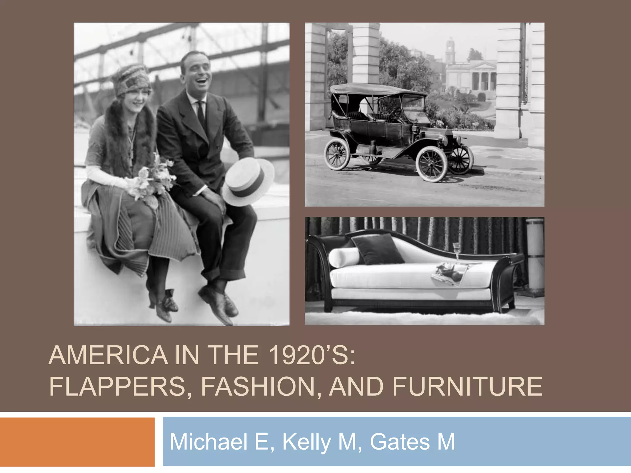 Flappers, Fashion, Furniture in the 1920s | PPTX