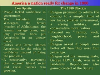 America in the Reagan years (1981- 9) | PPT