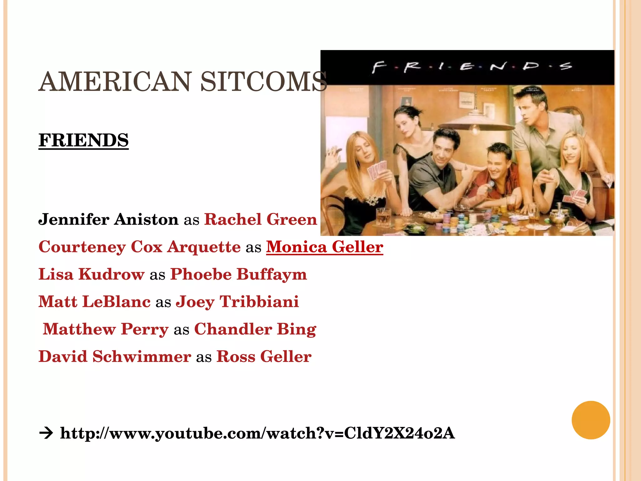 American And Spanish Sitcoms 2003 | PPT