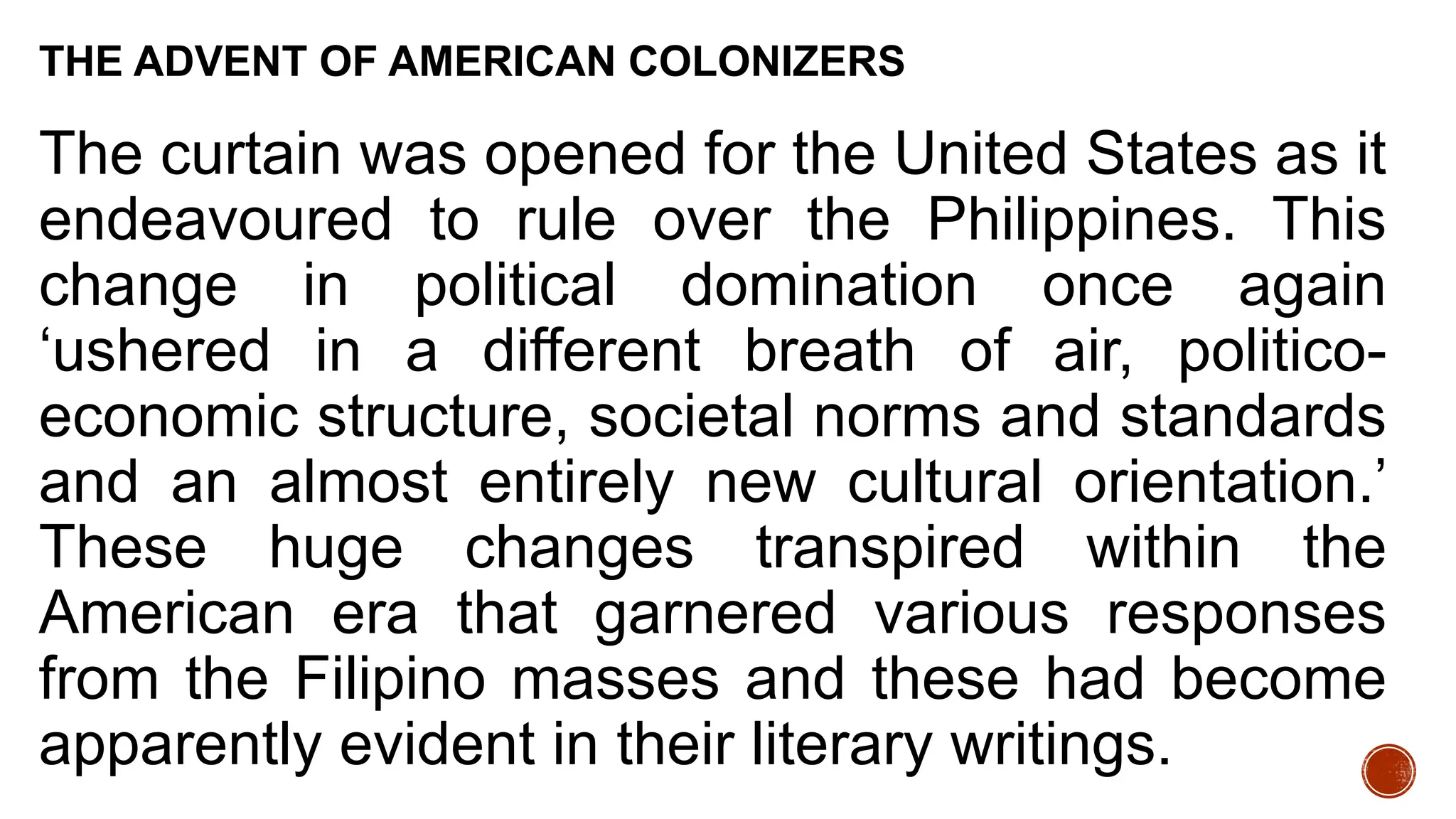 American-Colonial-Rule 21st century in Philippines | PPTX | Poetry ...