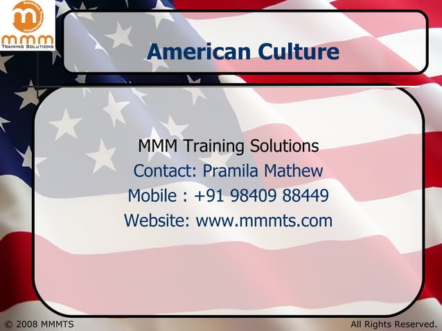 American Culture | PPT