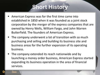 AMERICAN EXPRESS MANAGES ITS ENVIRONMENT | PPTX