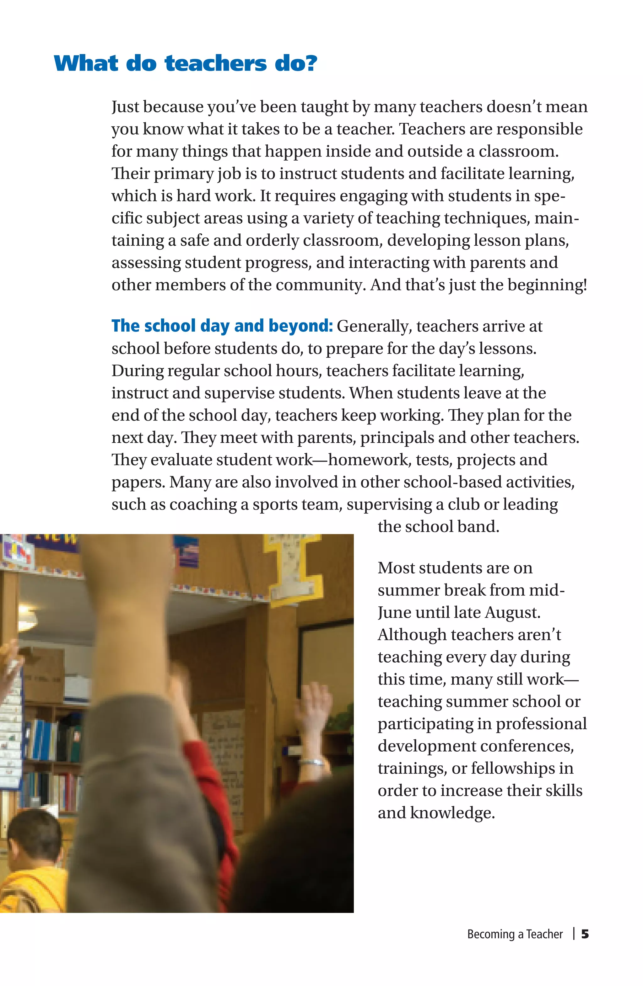 American Federation of Teachers Requirements for Teaching Certification ...