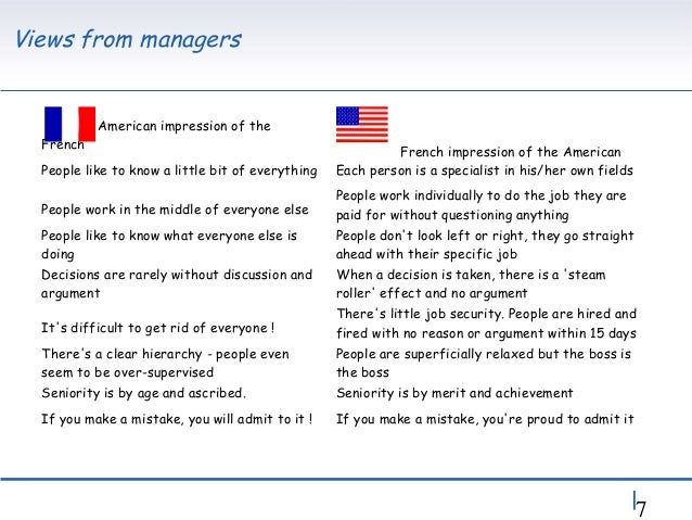 French And American Cultural Differences – DCZCWE