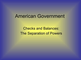 American Government Presentation | PPT