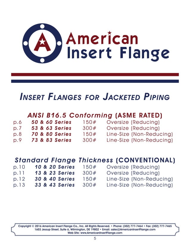American insert-flange-catalog | PDF | Home Appliances | Home & Garden