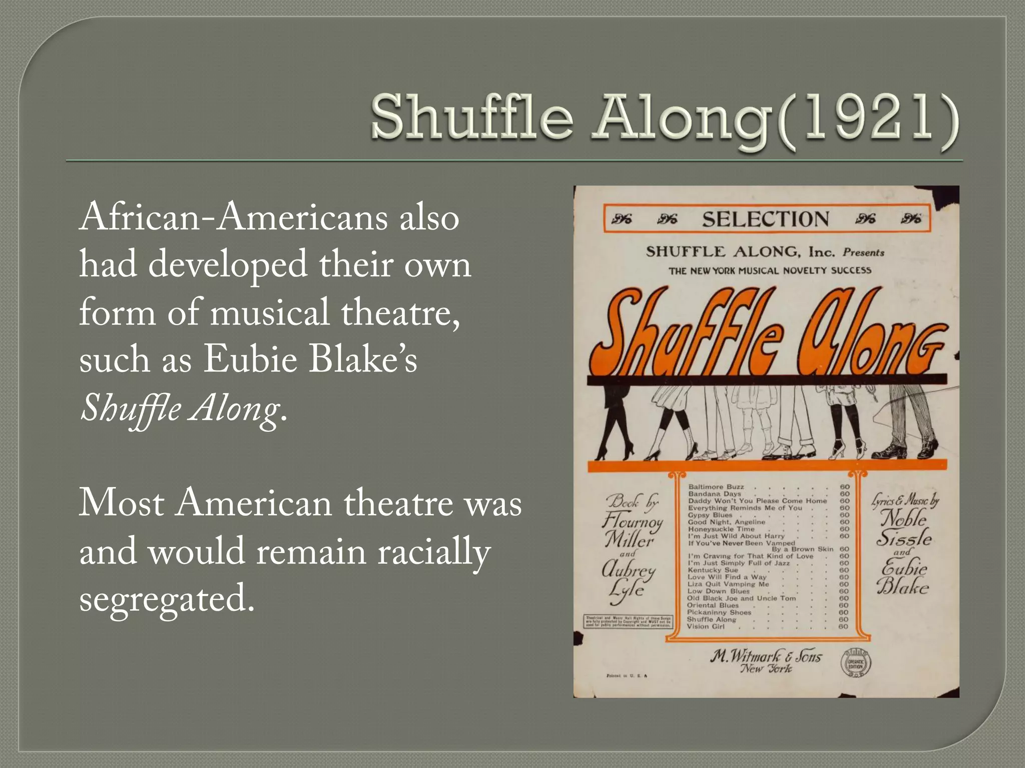 American Musical Theatre | PPT