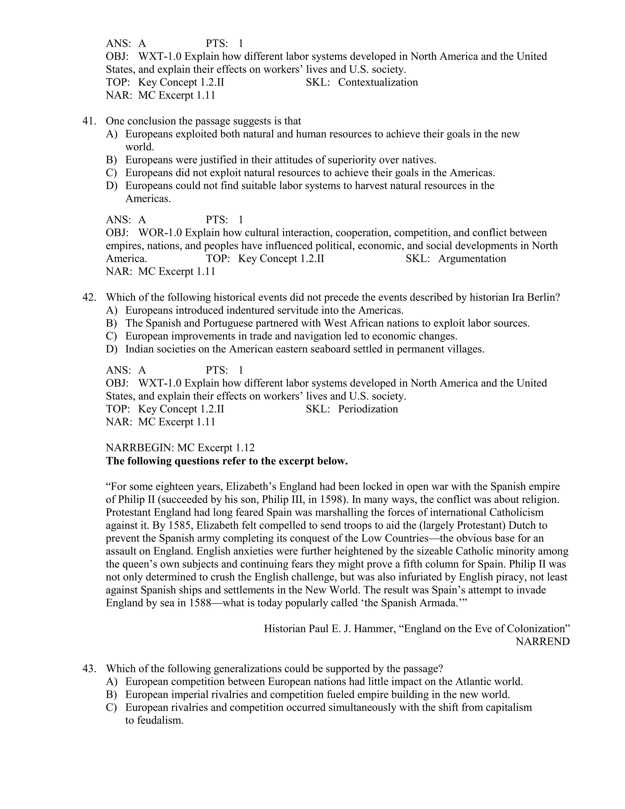 American Pageant 16th Edition Kennedy Test Bank | PDF