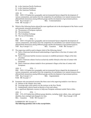 American Pageant 16th Edition Kennedy Test Bank | PDF
