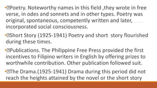 21 ST CENTURY AMERICAN PERIOD LITERATURE | PPTX