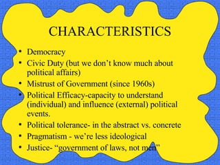 American Political Culture | PPT