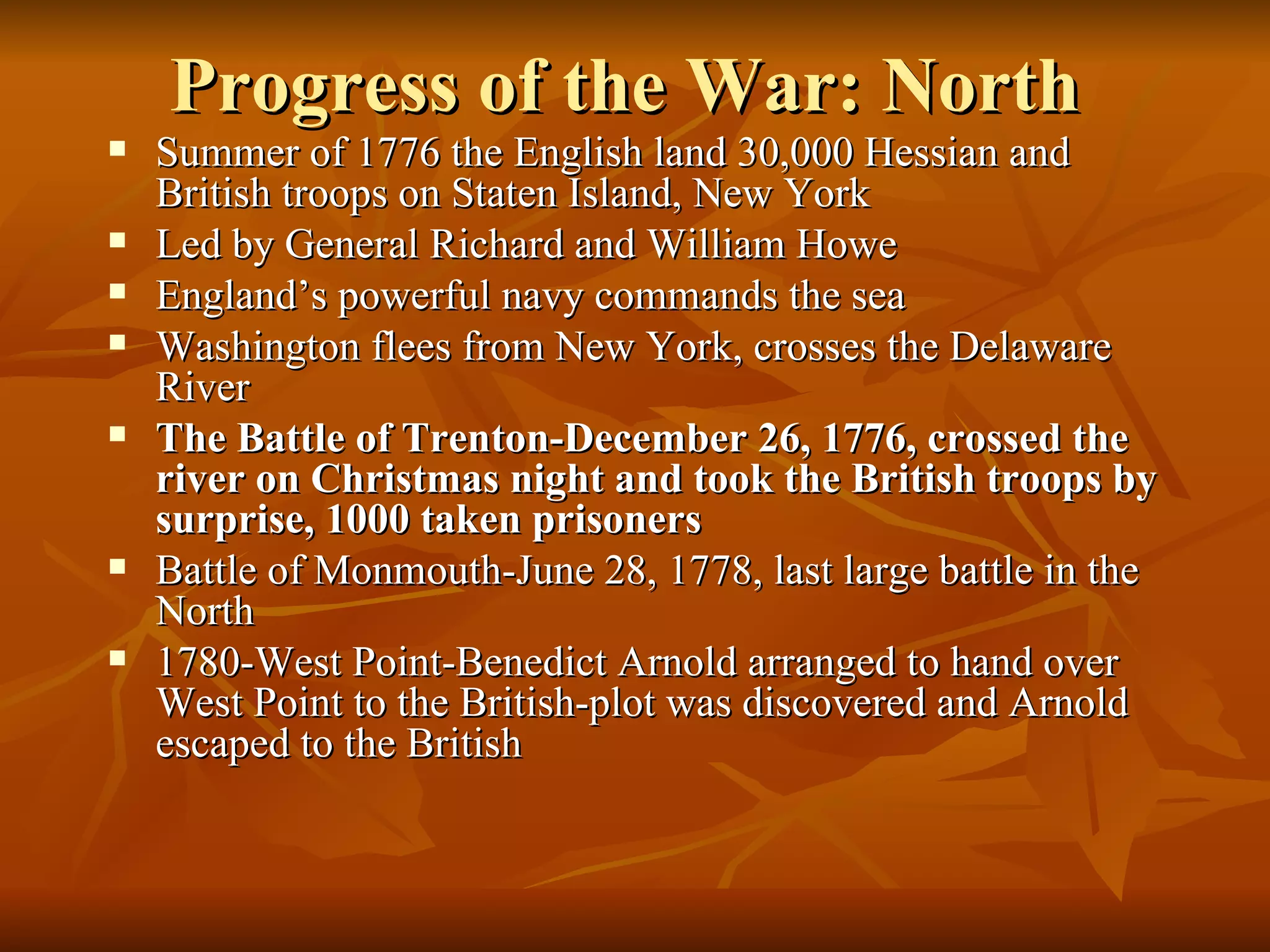 American Revolutionary War | PPT