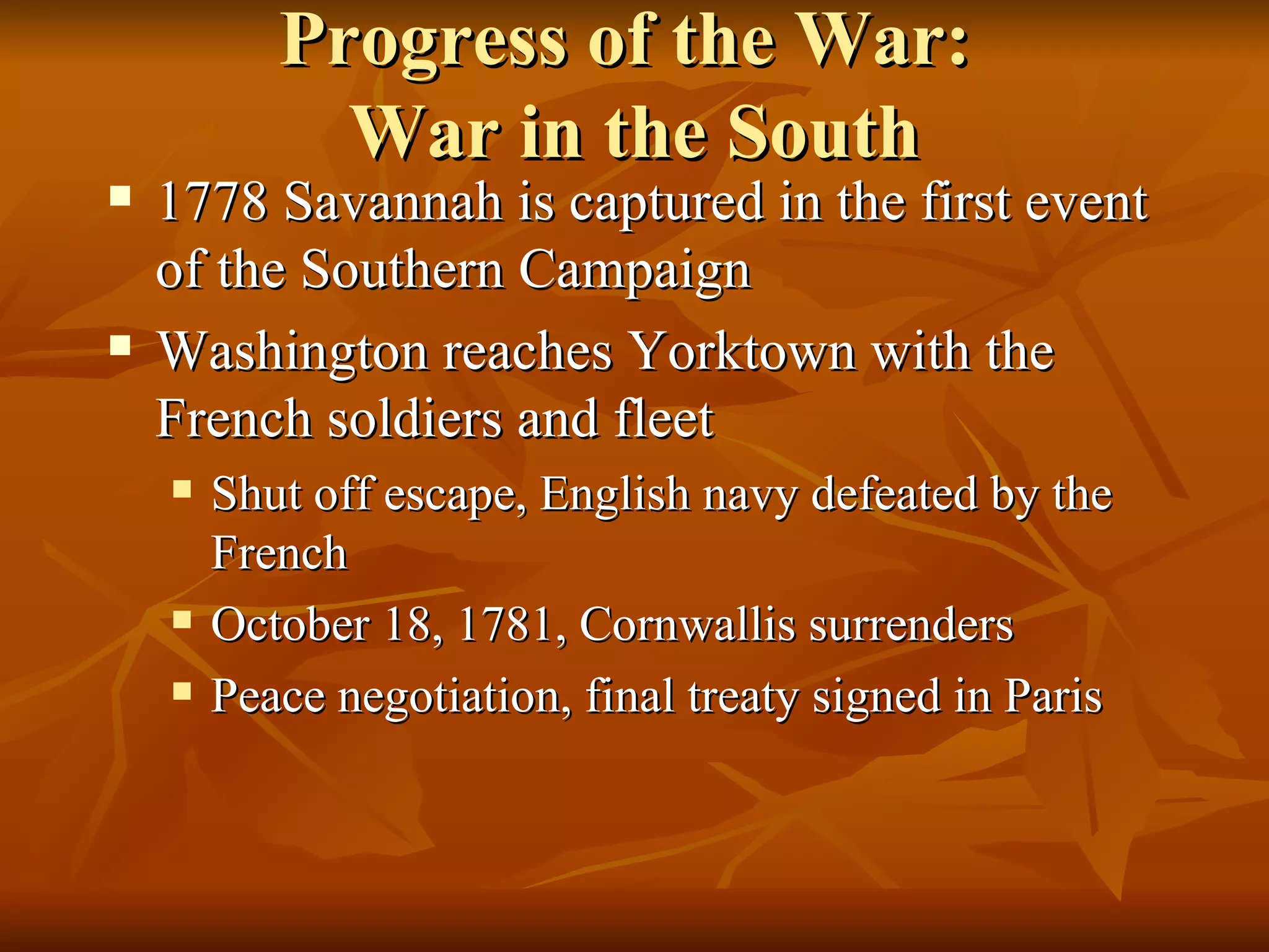 American Revolutionary War | PPT