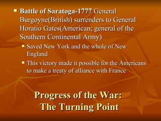 American Revolutionary War | PPT