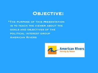 American Rivers | PPT