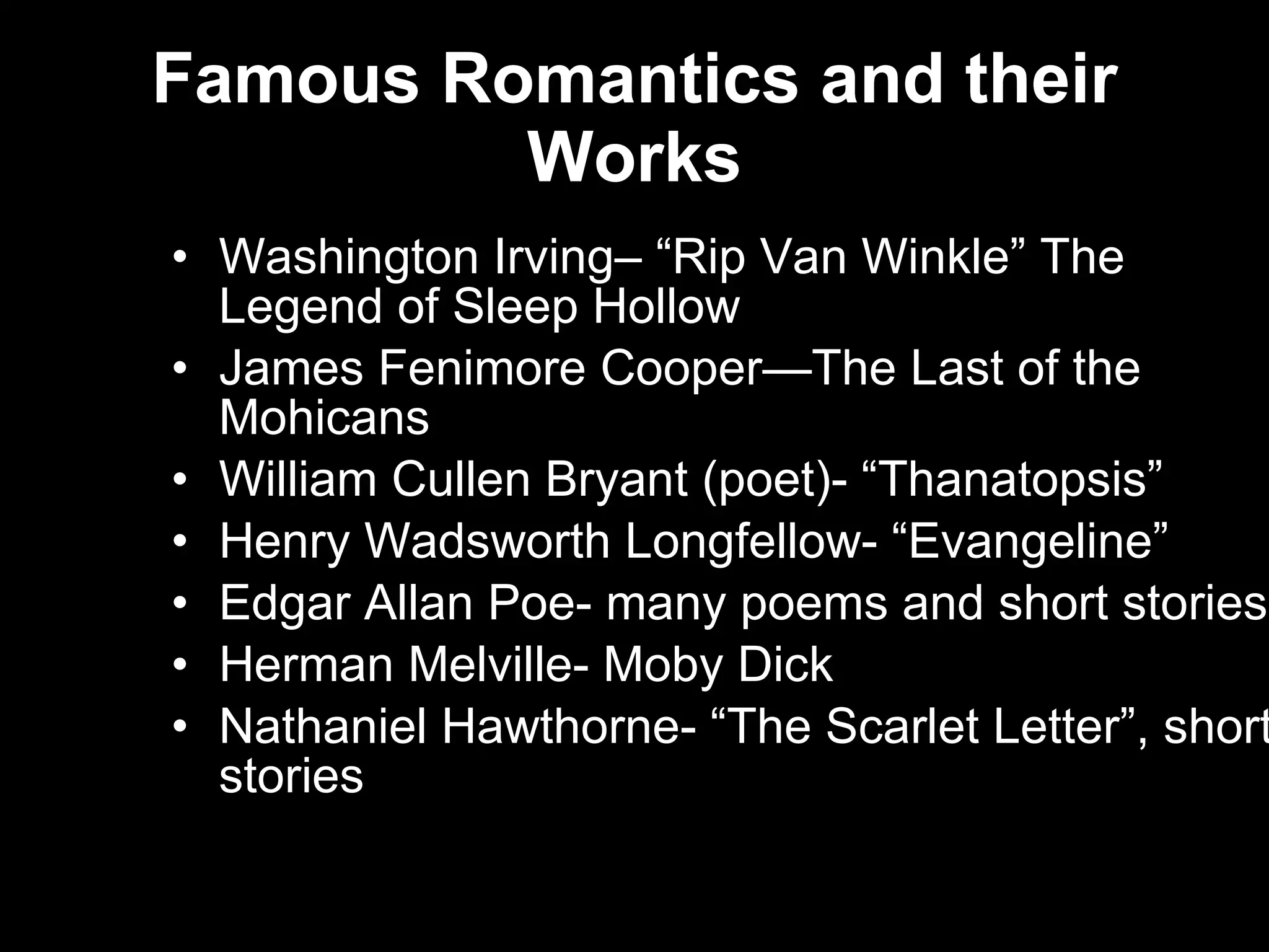 American Romanticism 2 | PPT