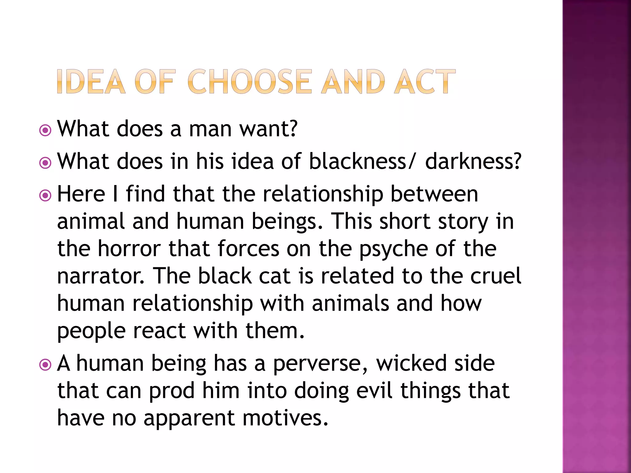 the american literature - The black cat | PPT