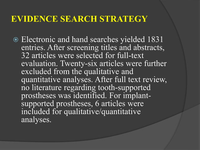 American Academy of Periodontology best evidence consensus statement on ...