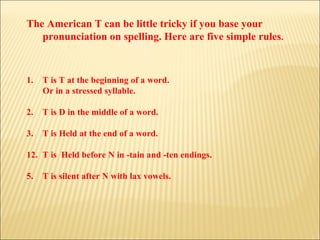 American accent tot | PPT