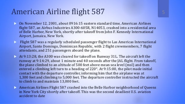 American airline 587 crash presentation