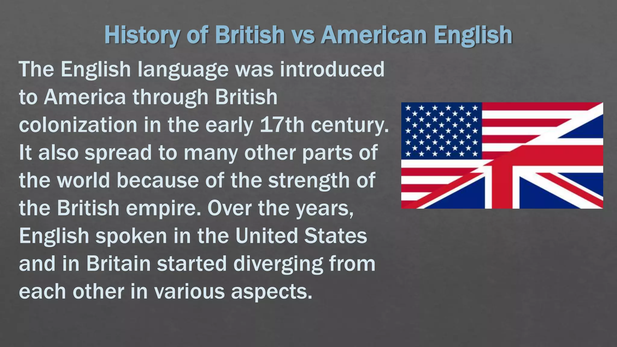 American and british english | PPTX