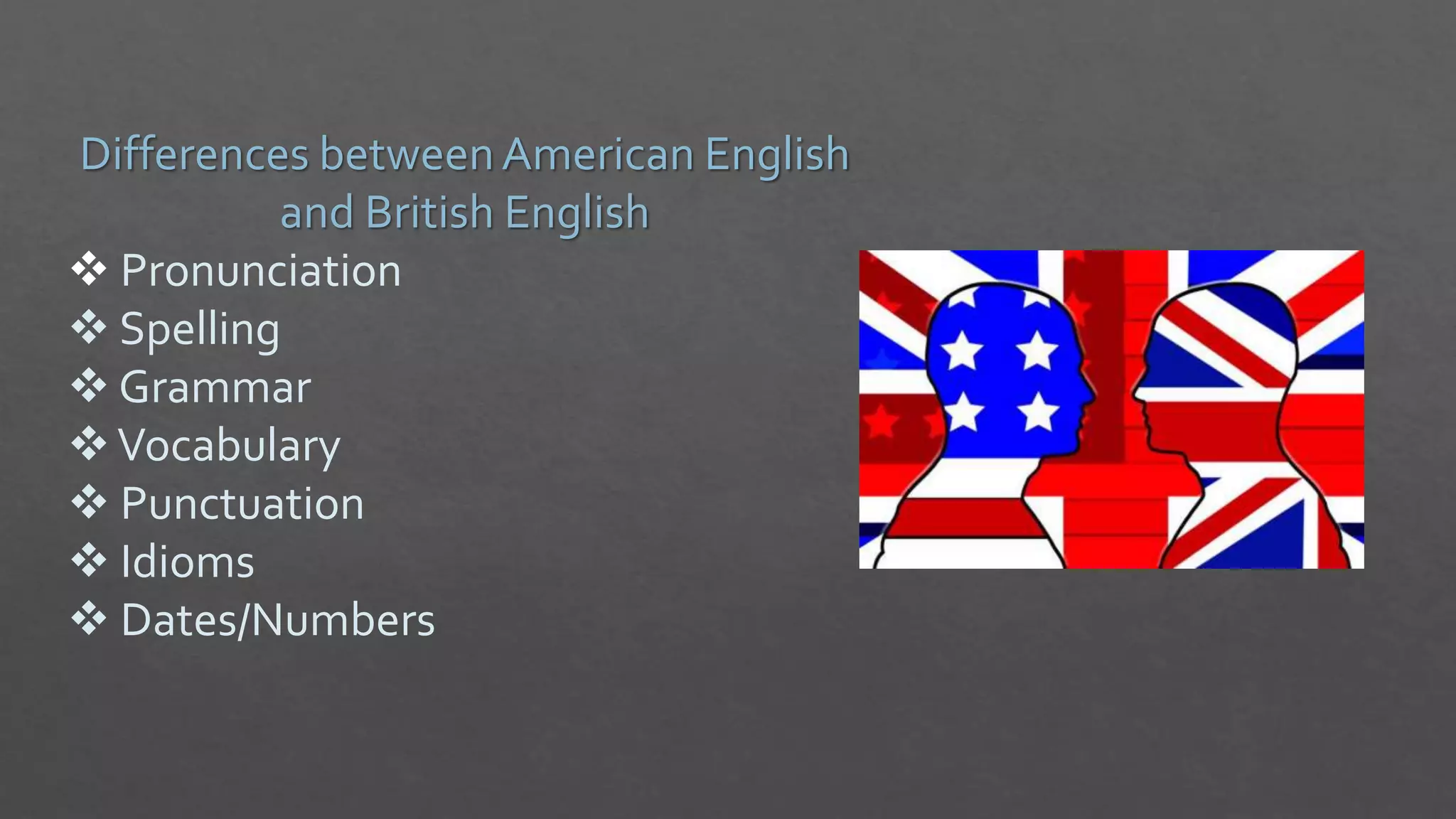 American and british english | PPTX