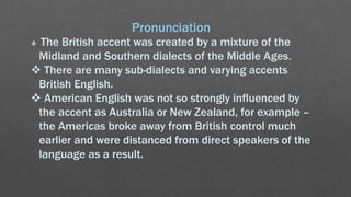 American and british english | PPTX