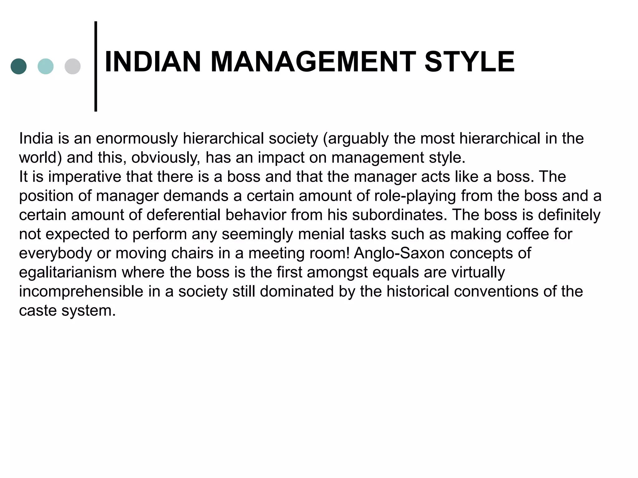 Indian, American, Japanese, Chinese Management styles (comparison) | PPTX