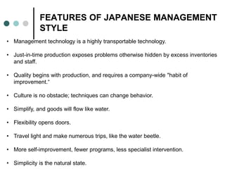 Indian, American, Japanese, Chinese Management styles (comparison) | PPTX