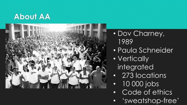 American Apparel Case Study | PPTX | Apparel Industry | Industries