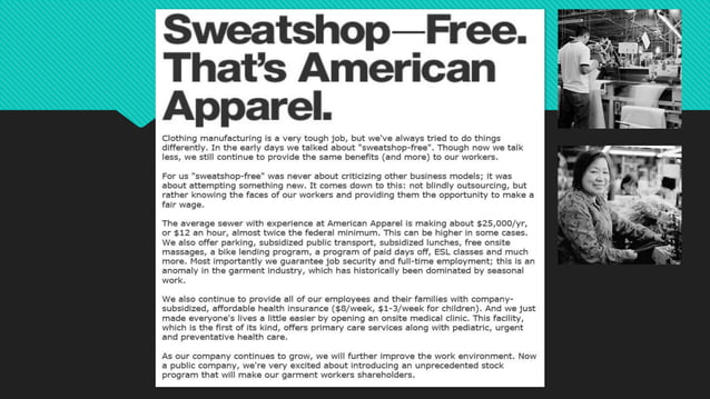 American Apparel Case Study | PPTX | Apparel Industry | Industries