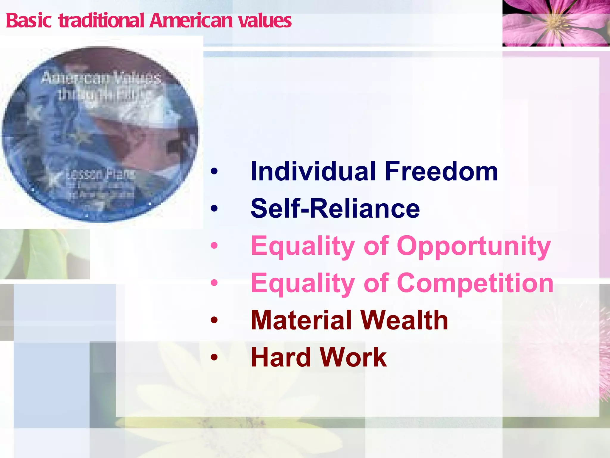 American beliefs and values chapter 3 thuy b | PPT