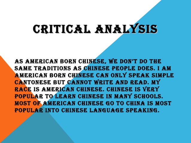 American born chinese (abc) | PPT