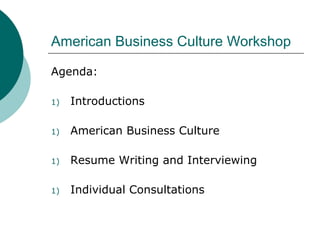 American Business Culture | PPT