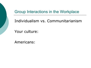 American Business Culture | PPT