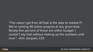 How American Capital's IT PMO was revived with AtTask | PPT