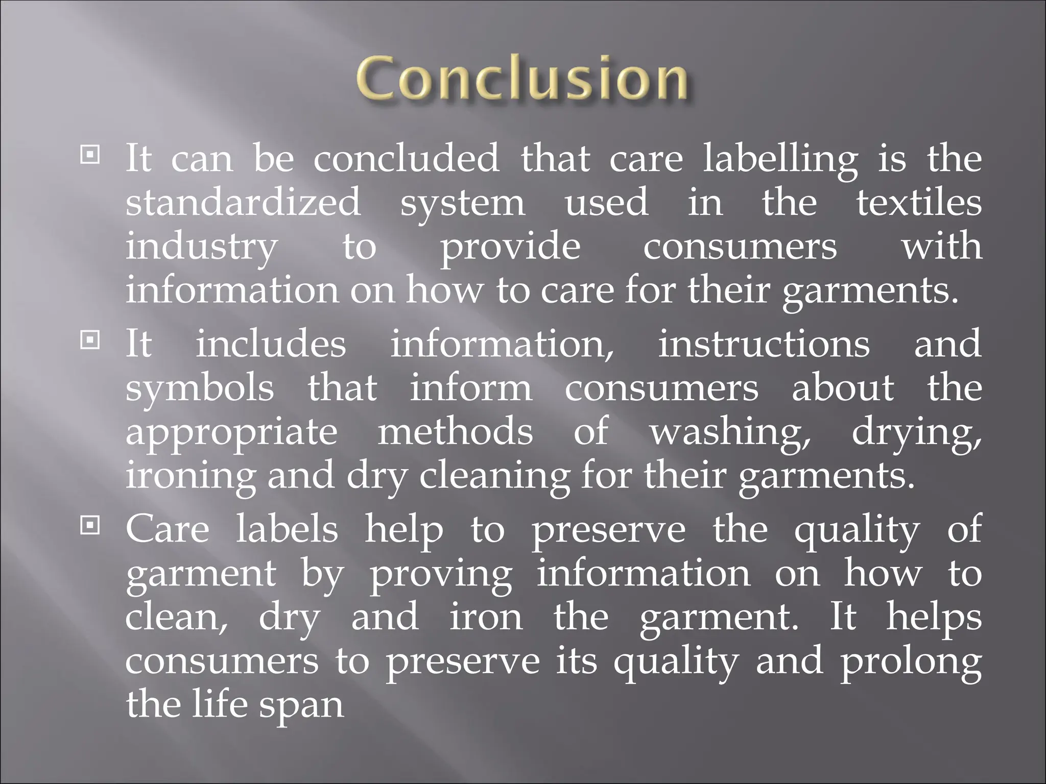 International - American Care Labeling System. ppt | PPT