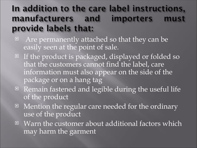 International - American Care Labeling System. ppt | PPT | Home ...