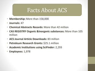 American chemical society(acs) | PPTX