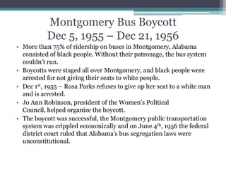 American Civil Rights Movement | PPTX