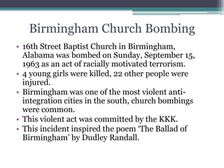 American Civil Rights Movement | PPTX