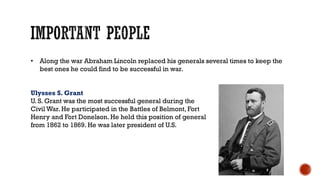 American civil war. Lincoln. | PPTX