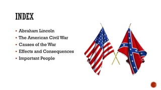 American civil war. Lincoln. | PPTX