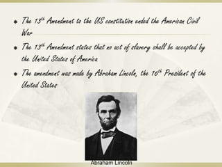 American Civil War Slavery | PPTX