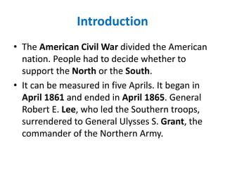 American Civil War for beginners | PPT
