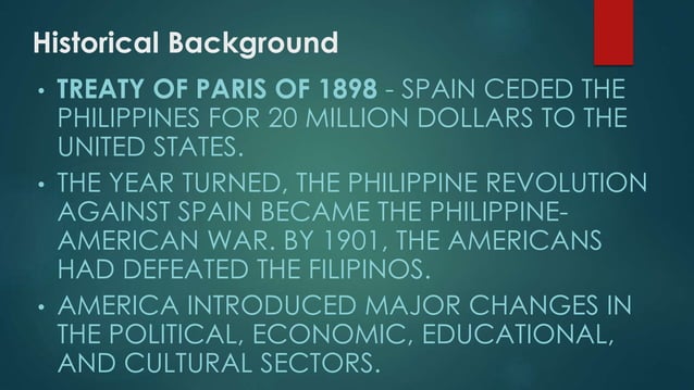 American Colonial Period - Sarswela | PPTX